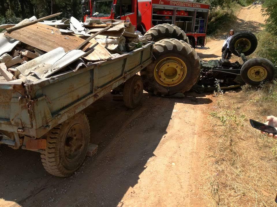 Θανάσιμος τραυματισμός 54χρονου στη Δράμα από ανατροπή τρακτέρ | dramini