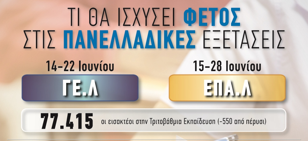 Πανελλαδικές εξετάσεις- Τι θα ισχύσει φέτος | dramini
